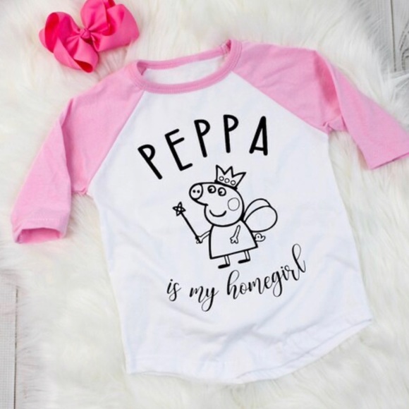 Peppa Pig | Shirts & Tops | Peppa Pig Custom Made Top Size 3t | Poshmark
